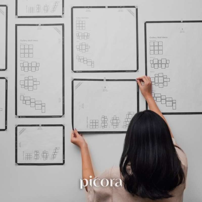 Promo Bingkai Foto Estetik PICORA ARTE Gallery Set S1-Frame Pigura ...