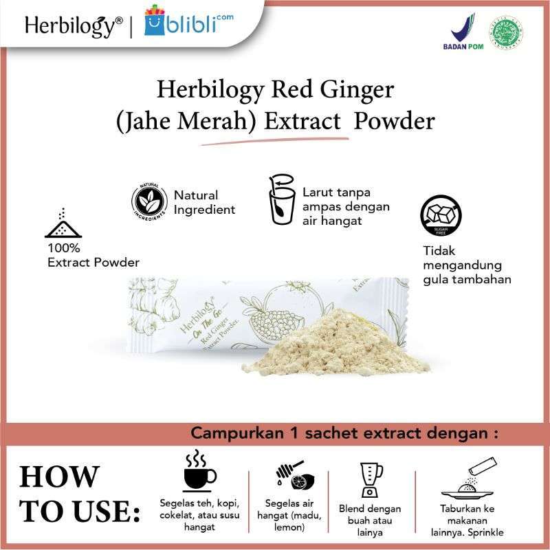 Promo WHS - Herbilogy On The Go Red Ginger (Jahe Merah) Extract Powder ...