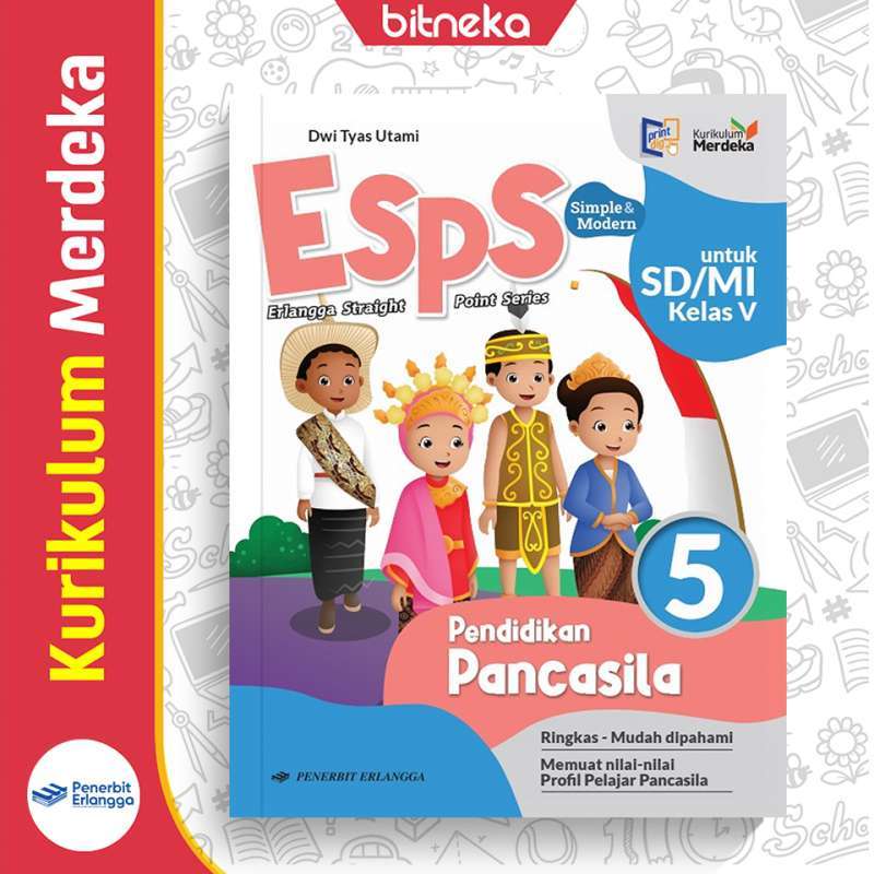 Jual Buku Esps Ppkn Jilid 5 Sd/mi Kelas 5 - Ari Pudjiastuti, Dwi Tyas Utami K-merdeka Erlangga ...