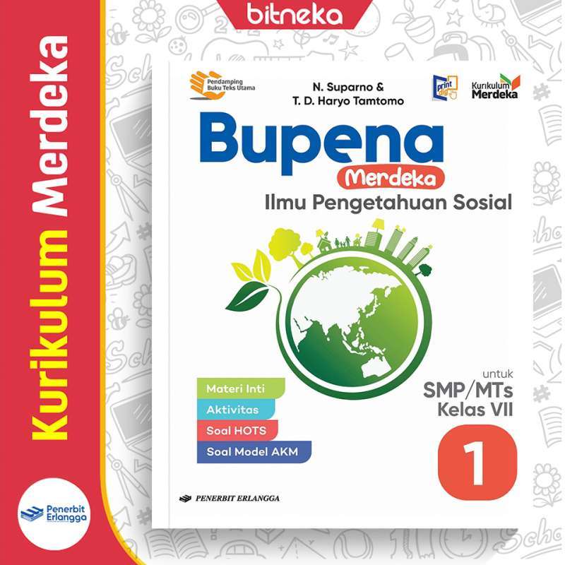 Promo Buku BUPENA Merdeka IPS Jilid 1 SMP/MTs Kelas 7 - N. Suparno-T. D. Haryo Tamtomo K-Merdeka ...