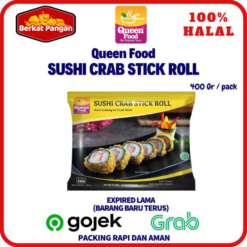 Jual Queen Food Japanese Sushi Roll Instant Isi Tuna / Kani Crabstick ...