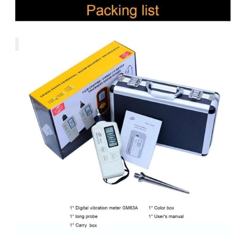 Promo VIBRATION METER BENETECH GM63A TESTER VIBROMETER GM 63A GAUGE ...
