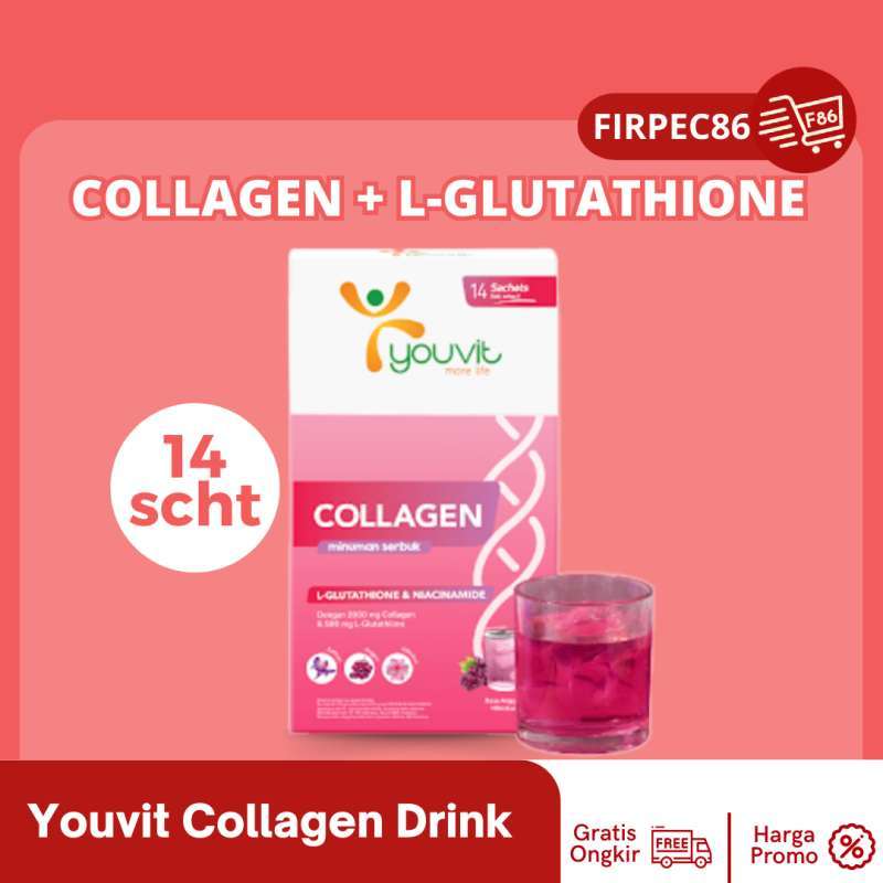 Promo Minuman Serbuk Collagen 14 Sachet 1 Box | Youvit Collagen Drink ...