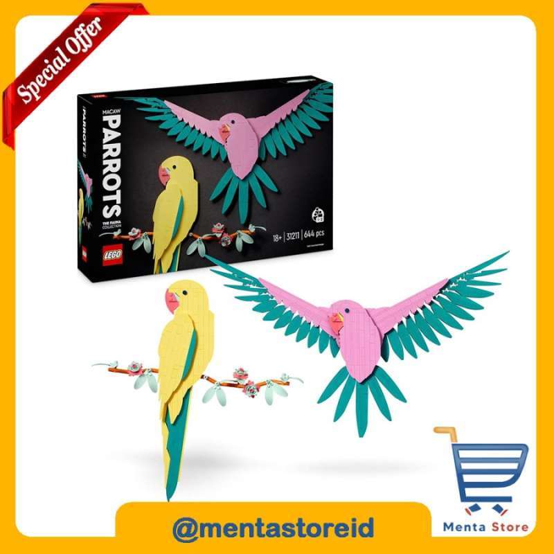 Promo LEGO Art 31211 The Fauna Collection – Macaw Parrots Diskon 3% di ...