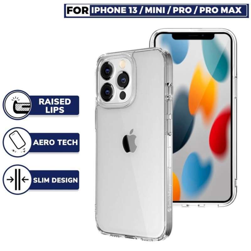 Promo Case iPhone 13 Pro Max Mini SwitchEasy Crush Hybrid Clear Casing ...