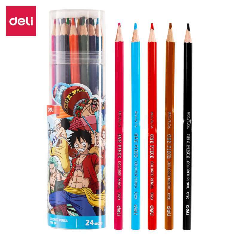 Jual Pensil Warna Deli One Piece Tabung - C119-xx, Varian 24 Warna Di ...