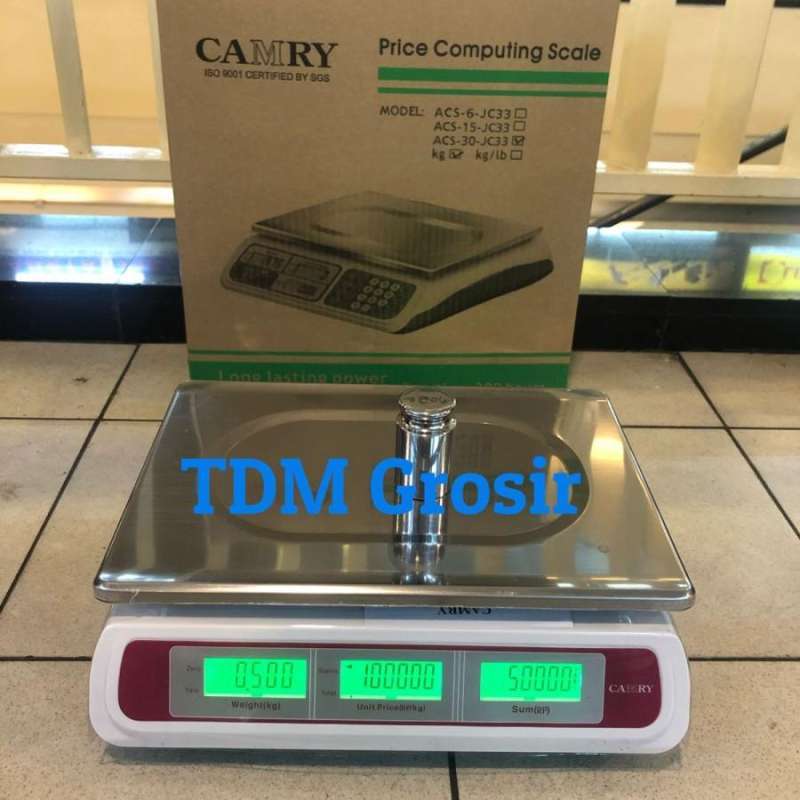 Jual Timbangan Digital Camry Kapasitas 30 Kg ACS-30-JC33 di Seller TDM ...