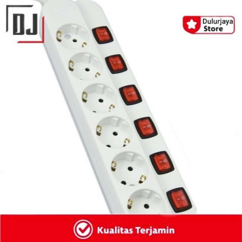 Jual KRISBOW COLOKAN LISTRIK STOP KONTAK 3/4/5/6 SOCKET LUBANG ON/OFF di Seller Grand Pasaraya ...