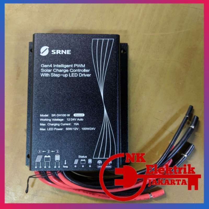 Promo Solar Charge Controller Srne Gen4 Pwm + Step-up Led Driver 15a ...