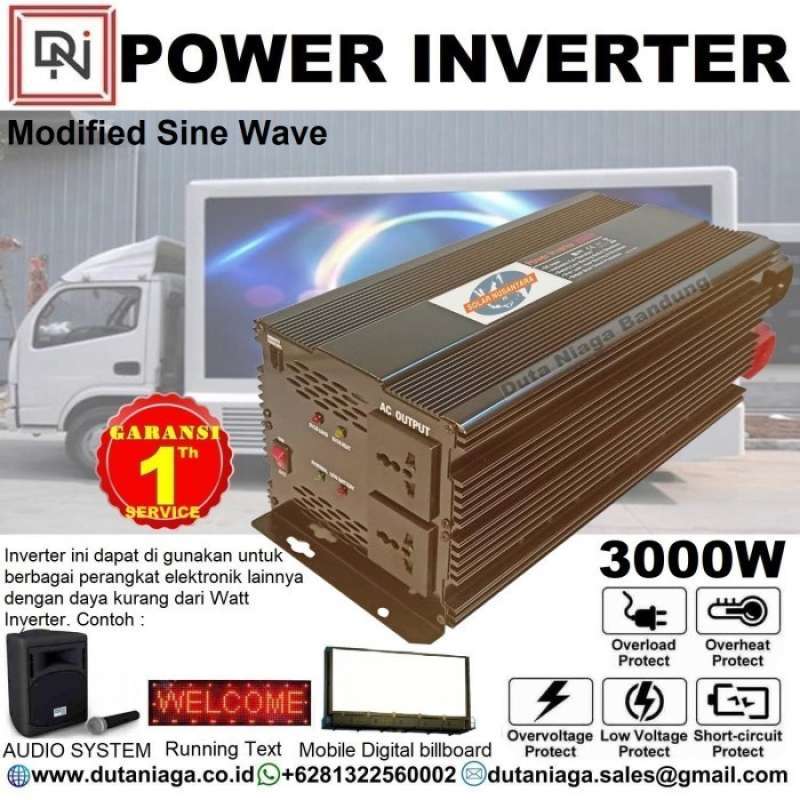 Promo Power Inverter 3000 Watt 12vdc Solar Nusantara Diskon 23 Di