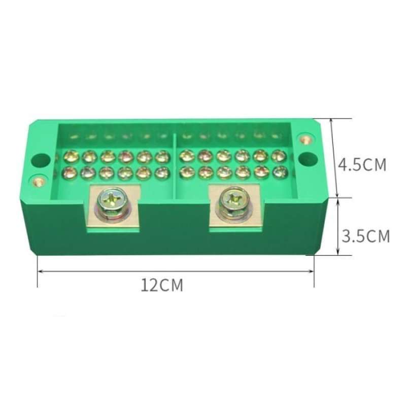 Promo AC/DC Wire Combiner (2-IN to 12-OUT) Junction Box Solar Panel ...