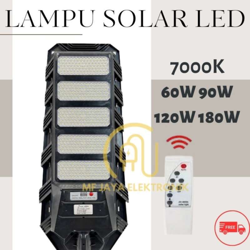 Promo LAMPU JALAN TENAGA SURYA / LAMPU PJU SOLAR LED 60W 90W 120W 180W ...