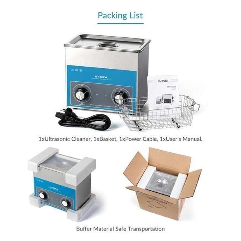 Promo Gt Ultrasonic Cleaner 3l Pembersih Ultrasonik Timer Ultra Terbaik ...