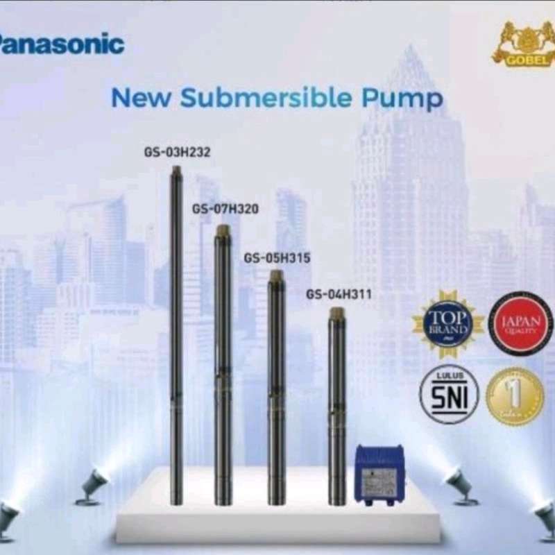 Jual Panasonic Submersible Pump (Deep Well) Horse Power Pompa Air Dalam ...