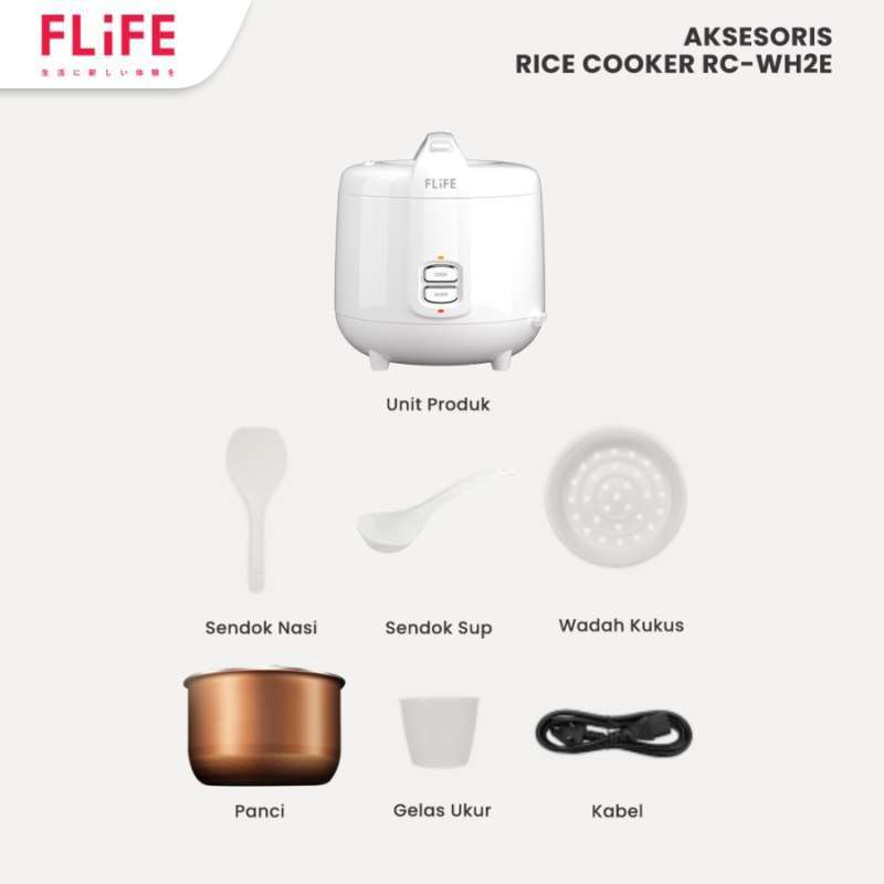 Promo Flife Rice Cooker Rc-wh2e Penanak Nasi Electric 2 Liter 3d Rcwh2e ...