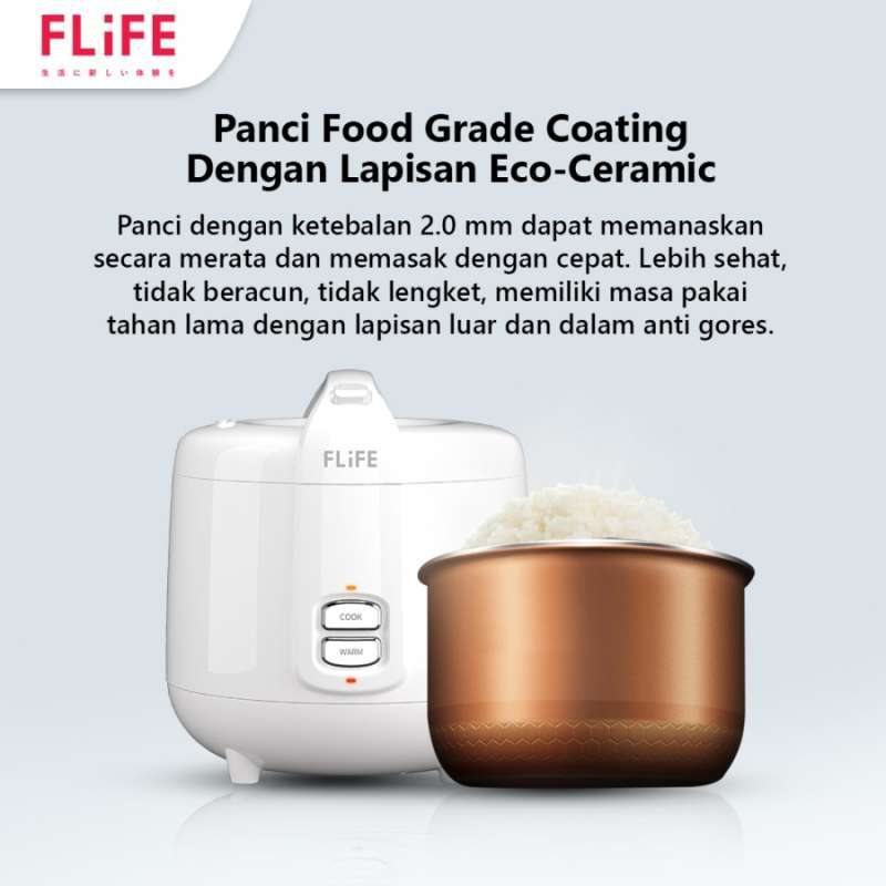 Promo Flife Rice Cooker Rc-wh2e Penanak Nasi Electric 2 Liter 3d Rcwh2e ...