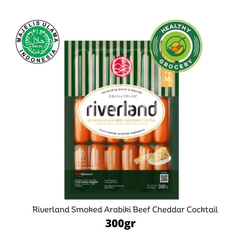 Jual Riverland Smoked Arabiki Beef Cheddar Cocktail 300gr di Seller ...
