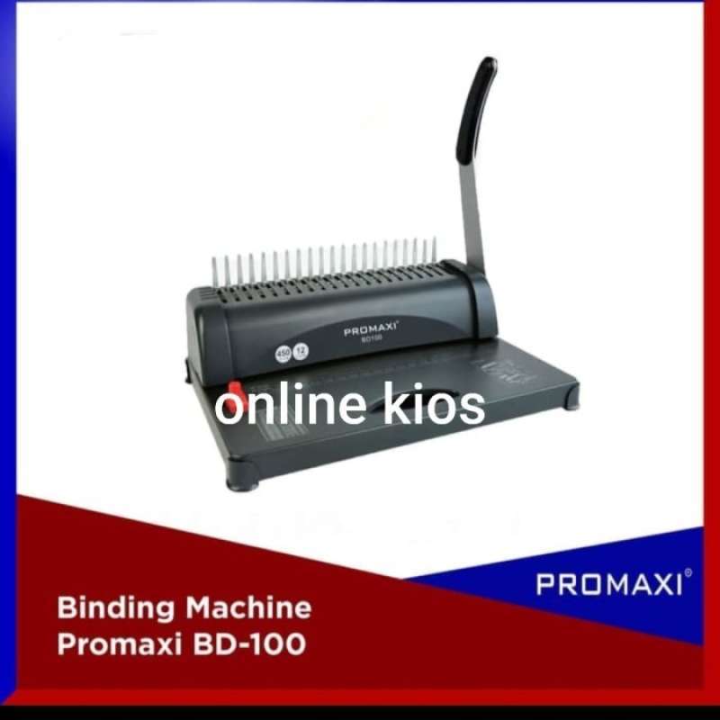 Promo Alat Mesin Binding Promaxi Bd100 / Jilid Spiral Bd 100 New Diskon ...
