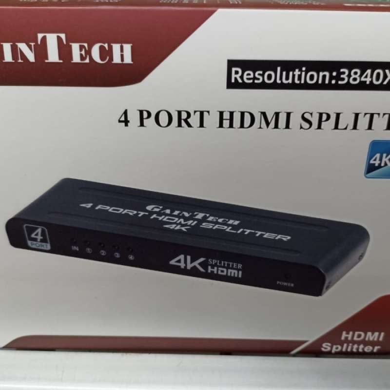 Promo Hdmi Splitter 4 Port 1 4 Gaintech Hd 104 1 Input 4 Output Promo
