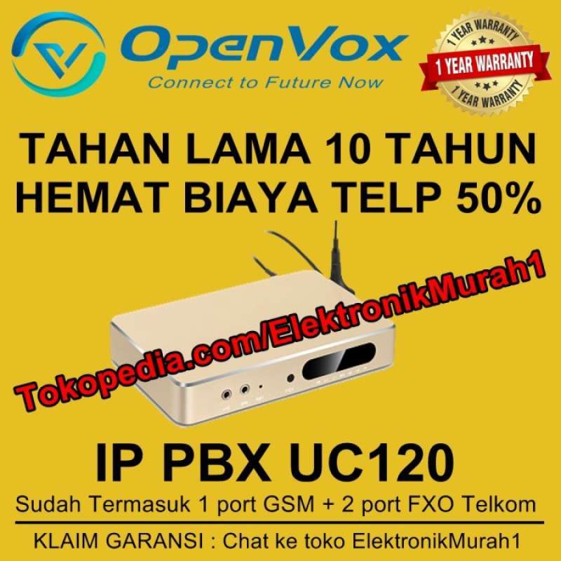 Promo Ip Pbx Gsm Openvox Uc120 - Ip Pabx Isi 1 Port Gsm + 2 Port Fxo Telkom Terbaru Diskon 1% di ...