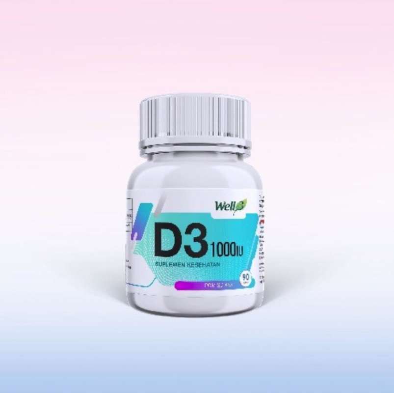 Promo CNI WELL3 D3 1000IU VITAMIN D ASLI ORIGINAL KEMASAN BOTOL ISI 90 TABLET Diskon 6% di ...