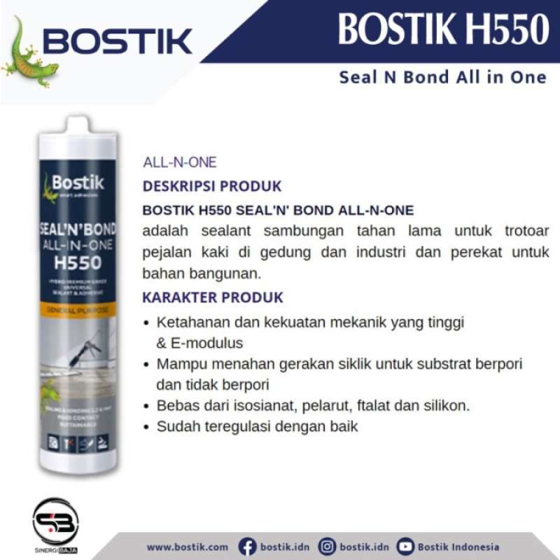 Promo Lem Sealant dan Bonding Bostik H550 Seal N Bond All in One Diskon ...