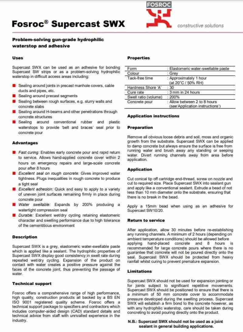 Promo FOSROC | Supercast SWX | 600 ML / PCS/Sausages Diskon 23% di ...