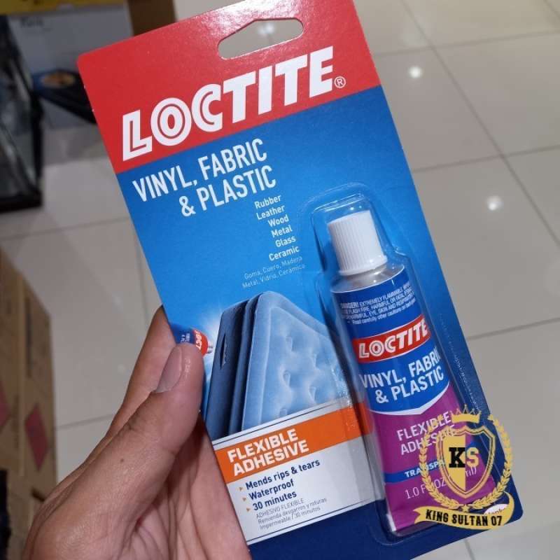 Promo Lem Loctite Vinyl Fabric Plastic Flexible Adhesive Transparent ...