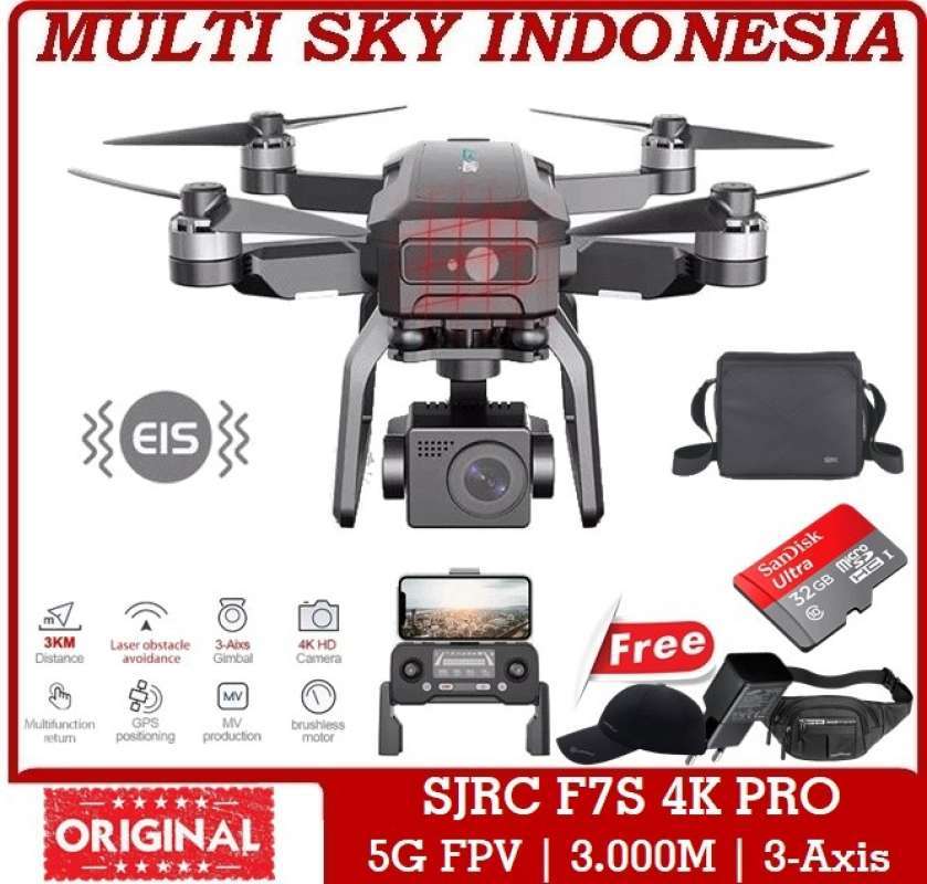 Promo Drone Sjrc F7 Pro Gps Drone 4k Dual Hd Camera 3 Axis Gimbal ...