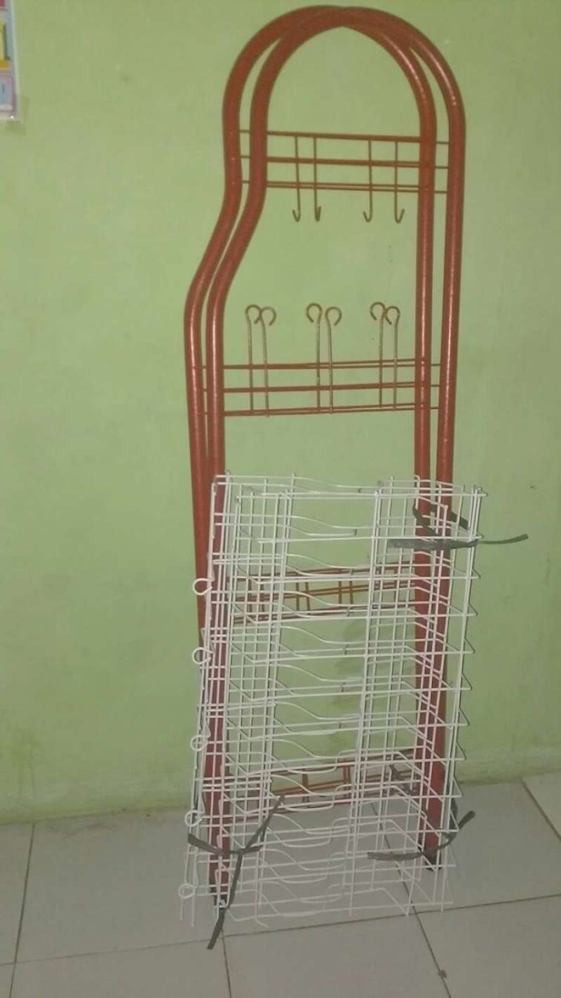 Promo Rak Piring Besi Dragon Gelas Dapur 4 Susun Jumbo Anti Karat ...