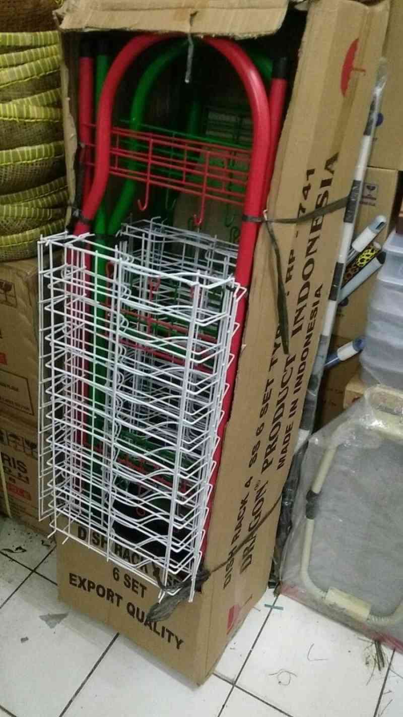 Promo Rak Piring Besi Dragon Gelas Dapur 4 Susun Jumbo Anti Karat ...