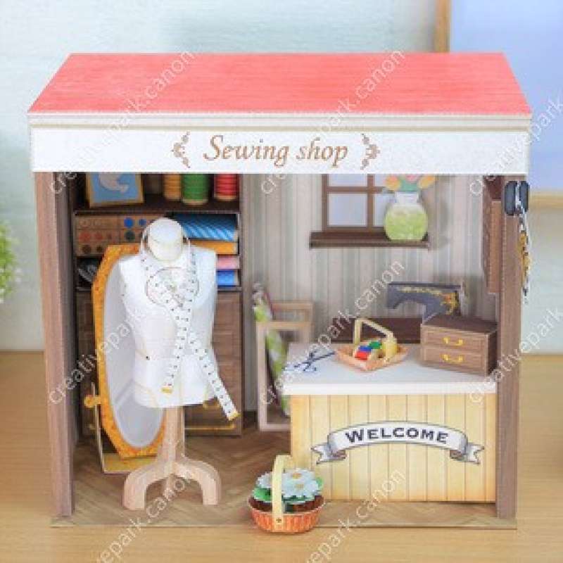 Promo MINIATURE WORLD SEWING SHOP PAPERCRAFT - LUTOFIA Diskon 50% di ...