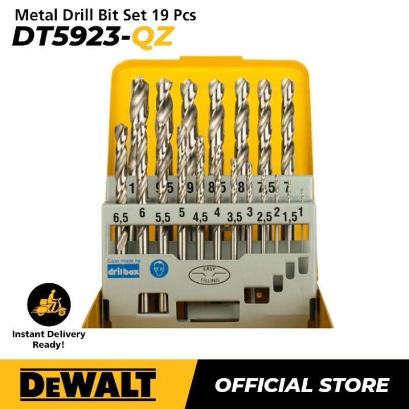Promo Dewalt Metal Drill Bit Set / Mata Bor Besi Set 1-10mm DT5923-QZ ...