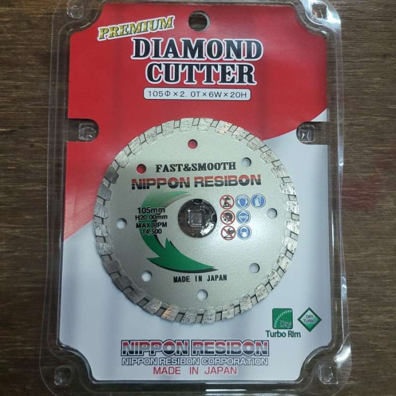 Promo Nippon Resibon Diamond Wheel Super Premium Cut 4 Wet / Basah ...