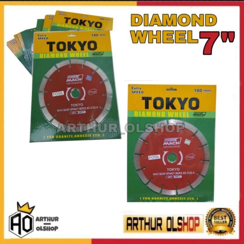 Promo DIAMOND WHEEL TOKYO Mata Potong Beton Aspal Dan Batu Alam 7 ...