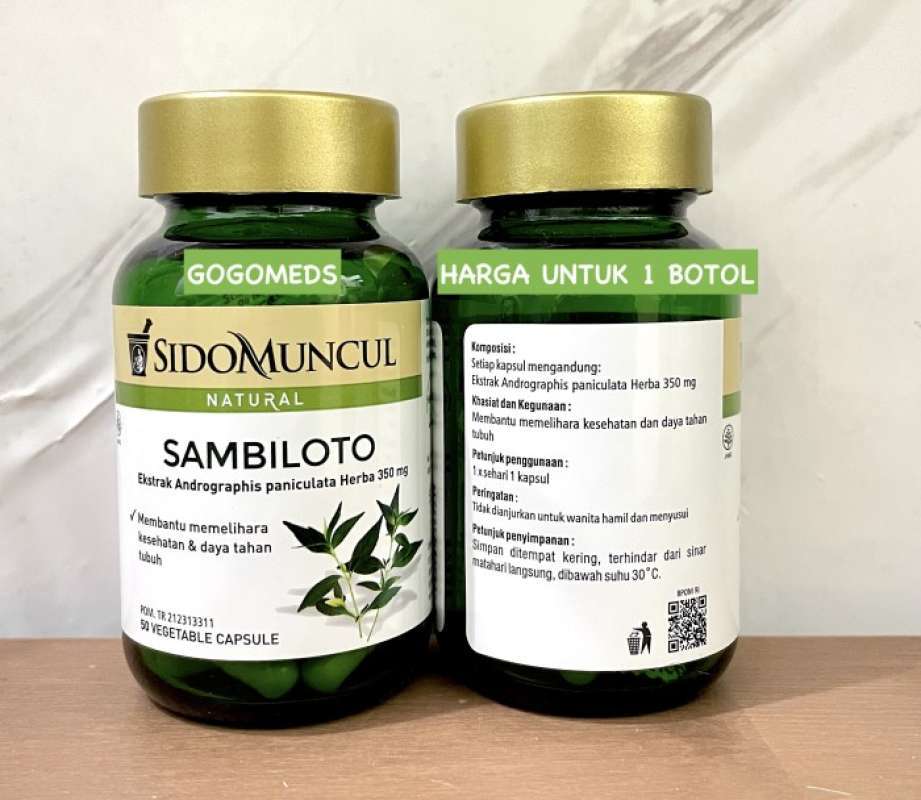 Promo Sidomuncul Sambiloto Isi 50 Kapsul Andrographis Paniculata Diskon 33 Di Seller Dillajaya