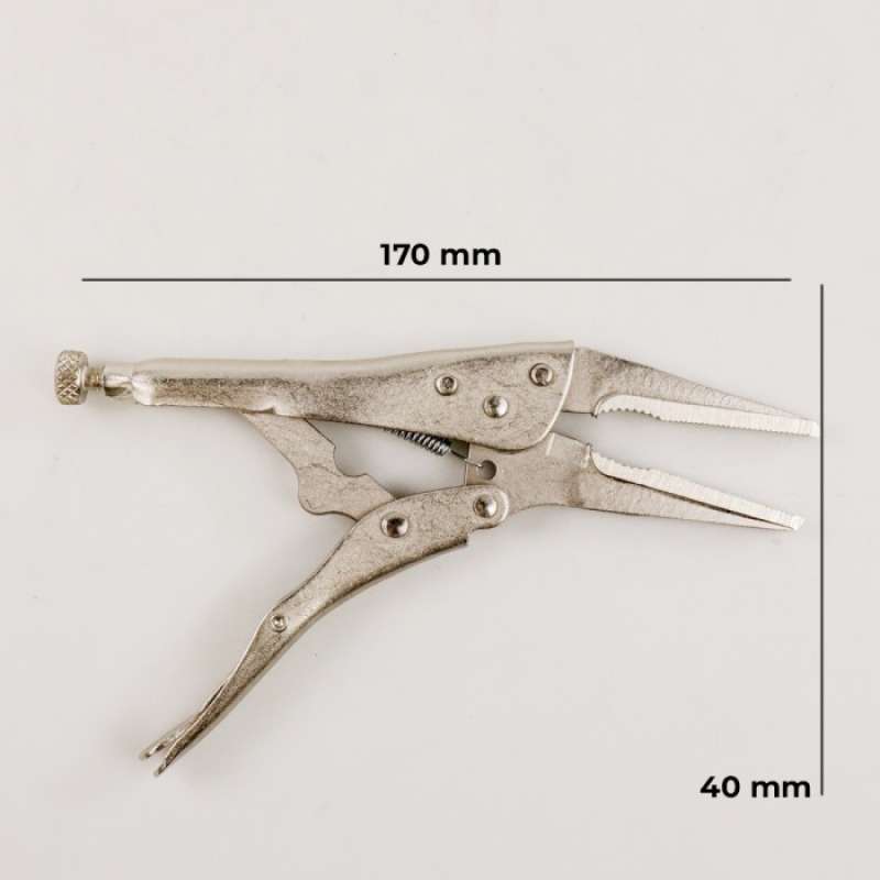 Jual Tang Jepit Capit Buaya Long Clamp Klem Grip Lock Locking 6.5 Inch ...