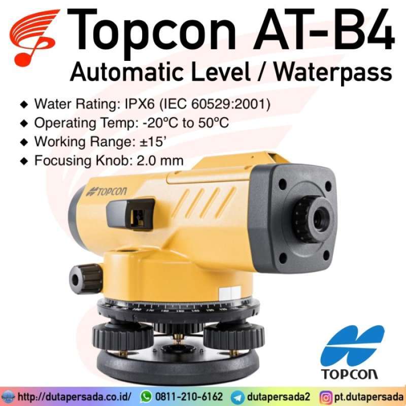 Promo Topcon At-b4 Automatic Level / Waterpass Diskon 23% Di Seller Rhmd - Kebon Kacang, Kota ...