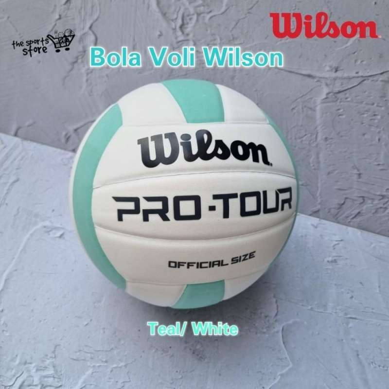 Jual Bola Voli Wilson Pro Tour - Volleyball - Teal/White di Seller The ...