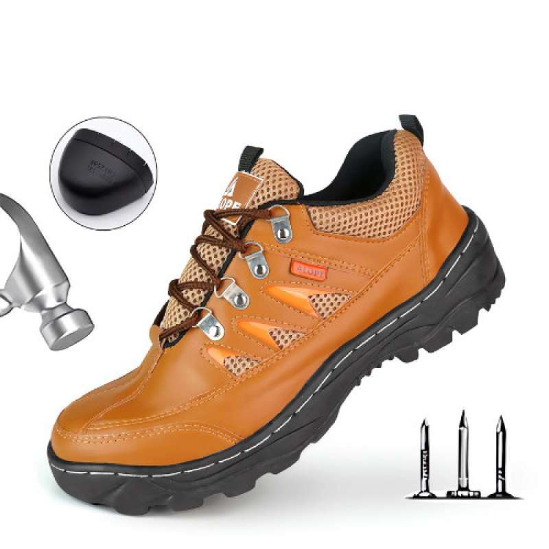 Promo Sepatu Safety Pria Alope Hyper Size 39-43 Ujung Besi - 39 Army ...