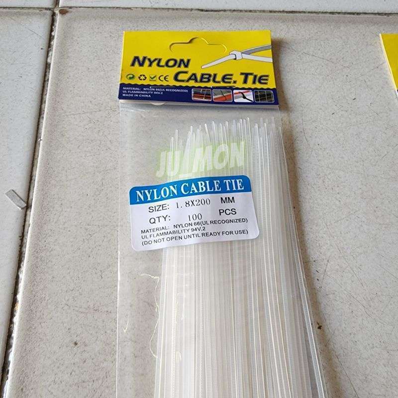 Jual Cable Ties/ Kabel Ties/ Kabel Tis 20cm Putih di Seller jumon_mart ...