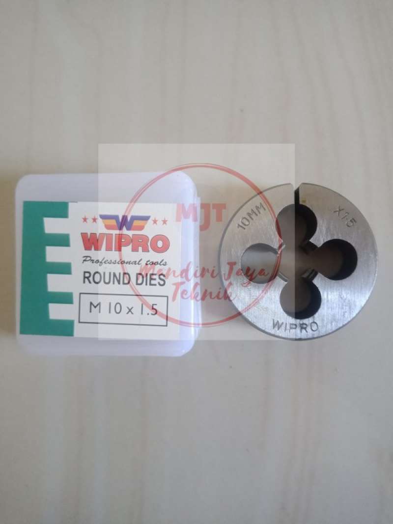 Jual Mata Senai Snai drat luar / Round Dies M10 x 1.5 WIPRO di Seller Mandiri Jaya Teknik ...