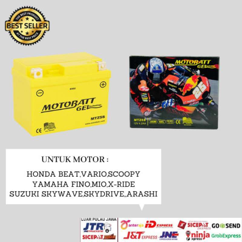 Promo Aki Motor Honda Beat Motobatt Mtz-5s Garansi Diskon 3% Di Seller Snj Sentra Group ...