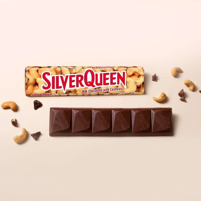 Promo SilverQueen Milk Chocolate Cashew Bar | Cokelat Susu Kacang Mede ...