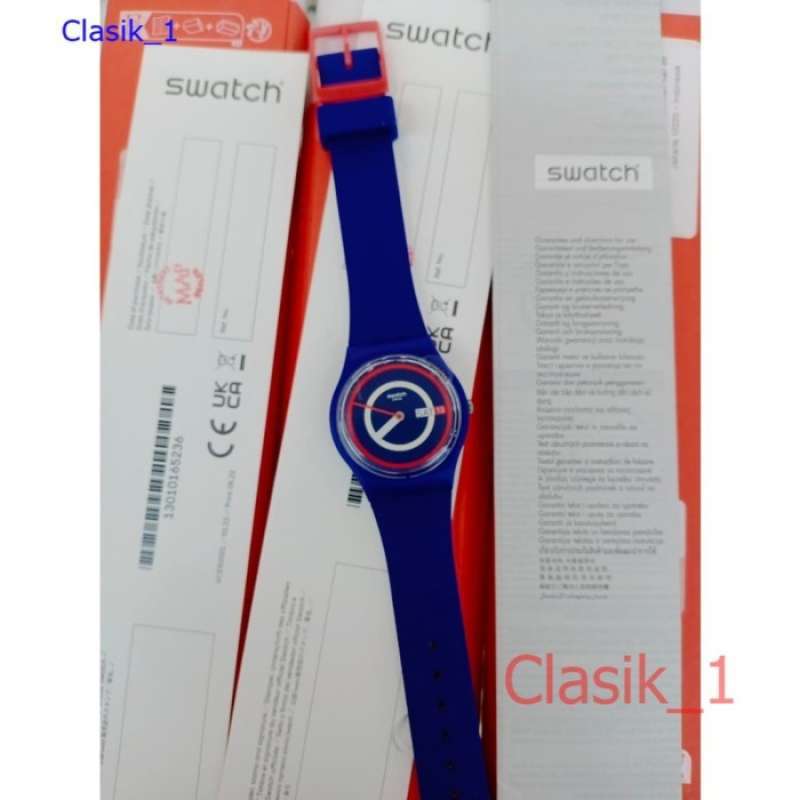 Promo Original 100% JAM TANGAN SWATCH BLUE TO BASICS SO28N703 Garansi ...