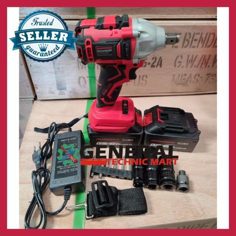 Promo J.LD 36VF Rui Sheng Bor Cordless Impact Wrench/Mesin Buka Baut Baterai Diskon 23% di ...