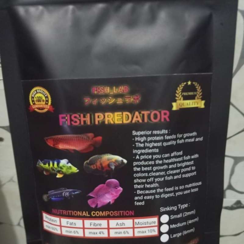 Jual Pelet Predator 100 Gram / Pelet Predator / Pelet Ikan / Pakan Ikan ...