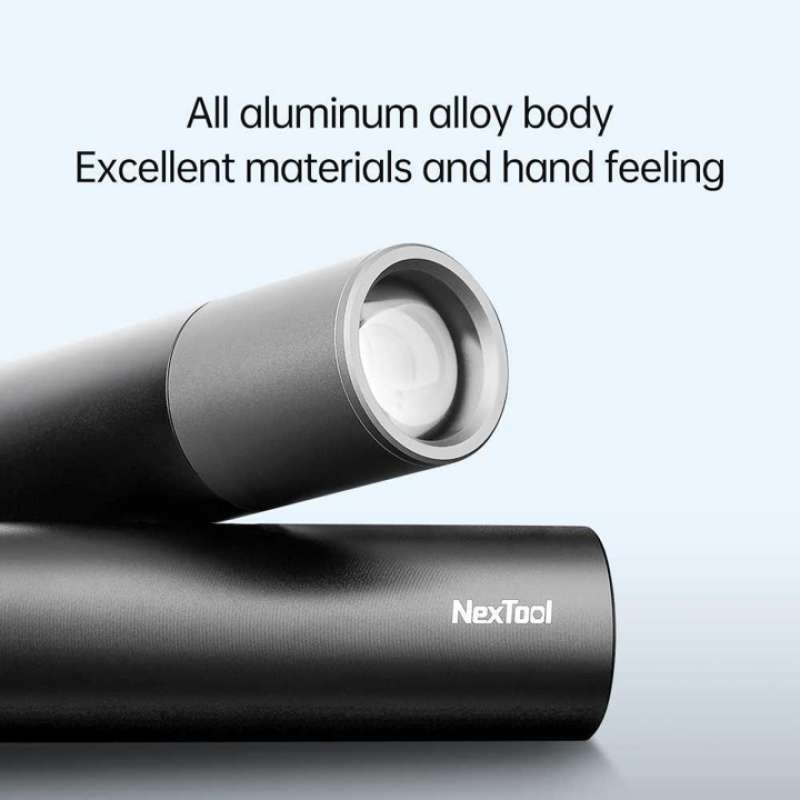 Jual Senter LED Outdoor Zoom Flashlight Rechargeable NE20162 Senter Uv ...