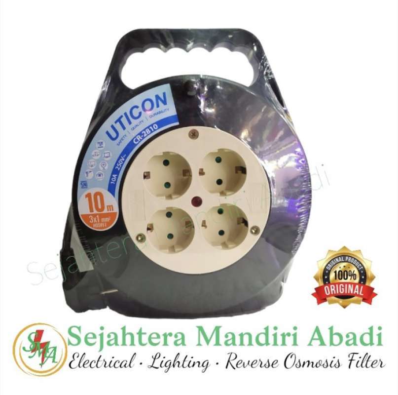 Promo Kabel Rol Kabel Roll 10 Meter Uticon Cable Reel Kabel Gulung Cr ...