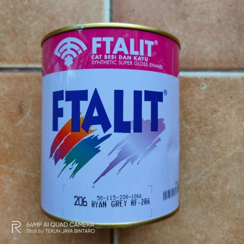 Promo Cat Ftalit 206 Ryan Grey 1Kg Cat Kayu Besi Solvent Kilap Diskon ...